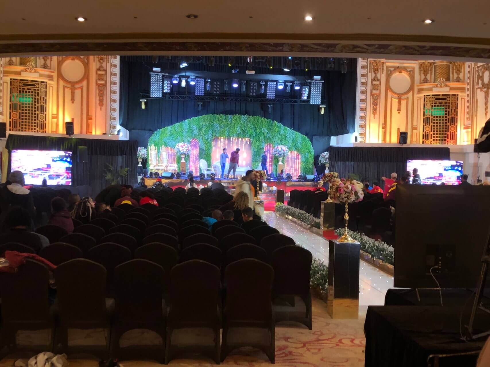 Dual led screen hire with video tech. Live Mix Video engineer | Video wall